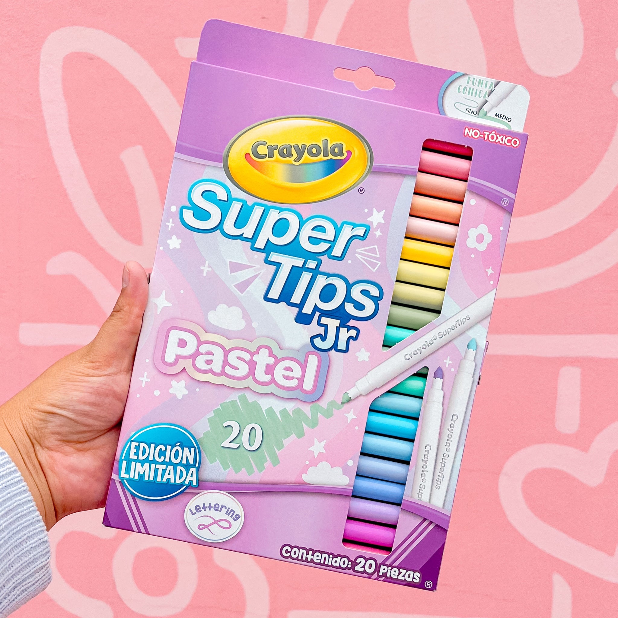 Crayola SuperTips Pastel – Pink Stationery