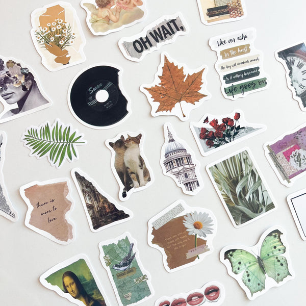 Sticker individuales – Pink Stationery