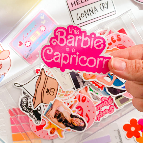 Sticker individual artistas – Pink Stationery