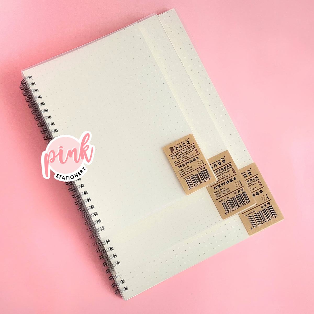 Libreta DEPAI punteada A4 / B5 / A5 – Pink Stationery