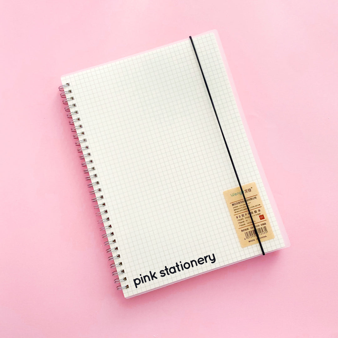 Libreta DEPAI cuadriculada A4 / B5 / A5 – Pink Stationery