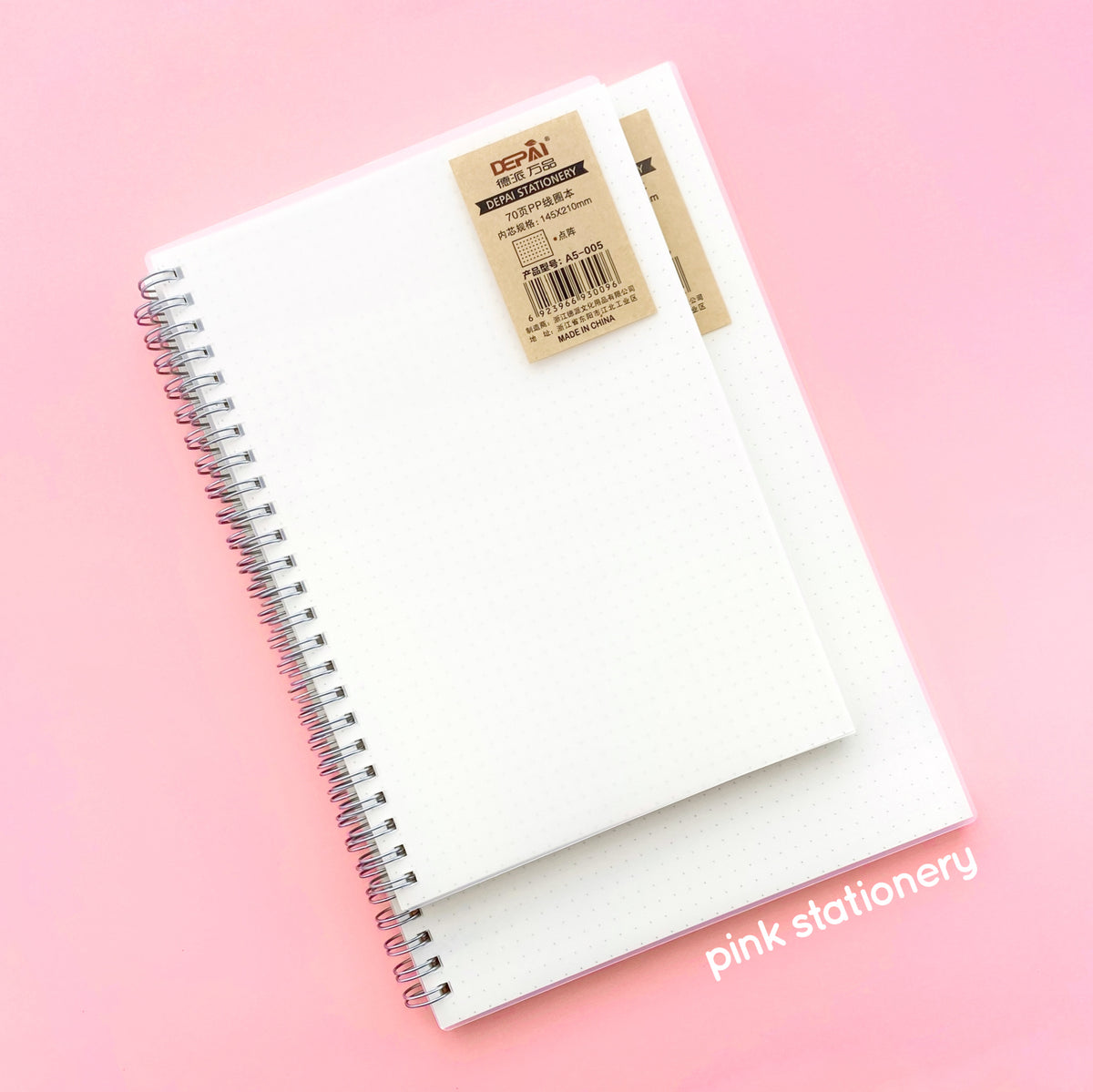 Libreta DEPAI punteada A4 / B5 / A5 – Pink Stationery